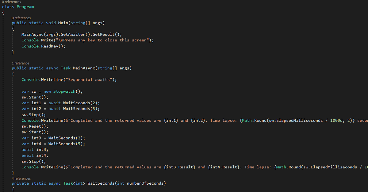 Snippets of Wisdom 1 — async / await and parallel execution on .net ...