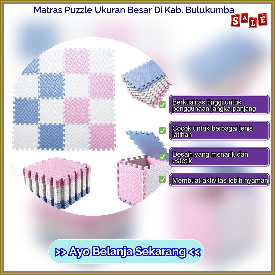 Matras Puzzle Ukuran Besar Di Kab Bulukumba - Matras Gulat - Medium