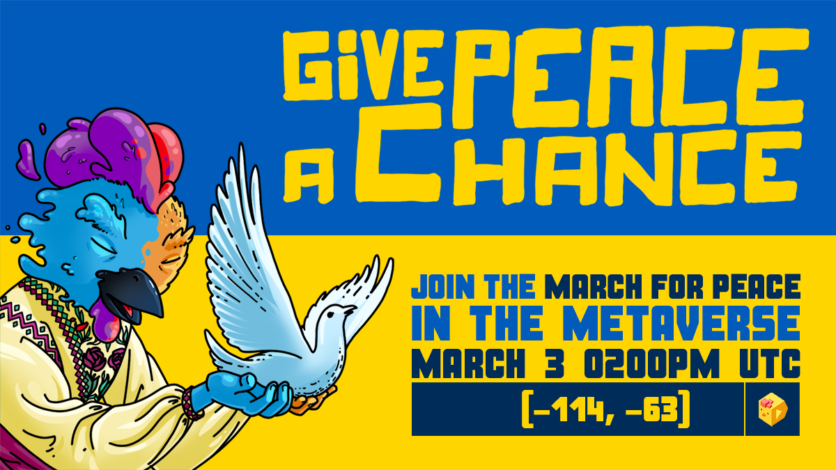 Join the March for Peace in the Metaverse on March 3rd | by Double ...