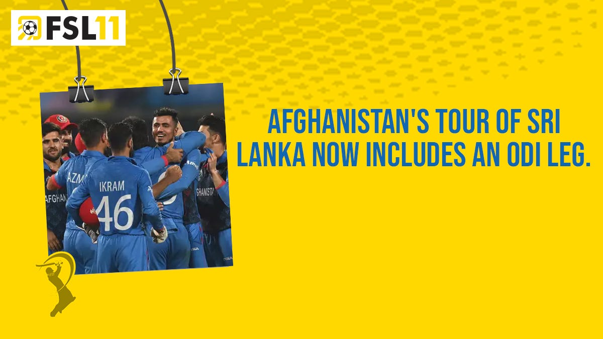 Afghanistan tour of Sri Lanka now includes an ODI leg. | by Kalpesh ...