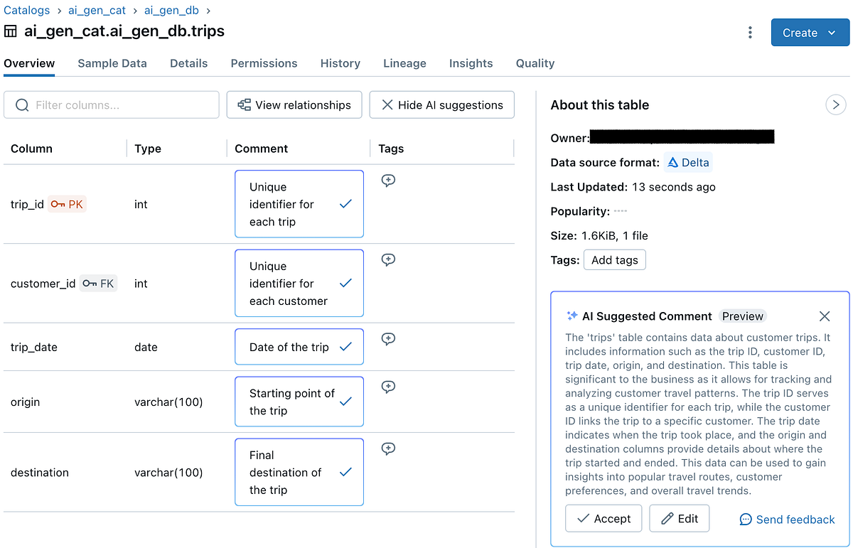 How to Utilize Databricks’ AI-Generated Comments and DBRX for Crafting NL-to-SQL Scripts in Your ...
