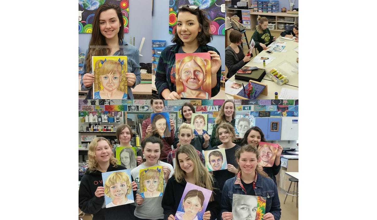 Seneca High School Art Major class works with The Memory Project | by ...
