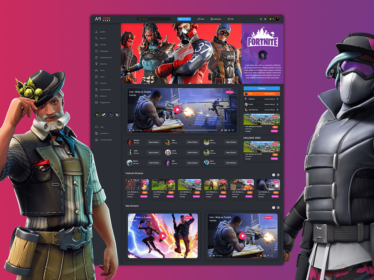 Game Management Admin Dashboard UI Design - Opedia Studio - Medium