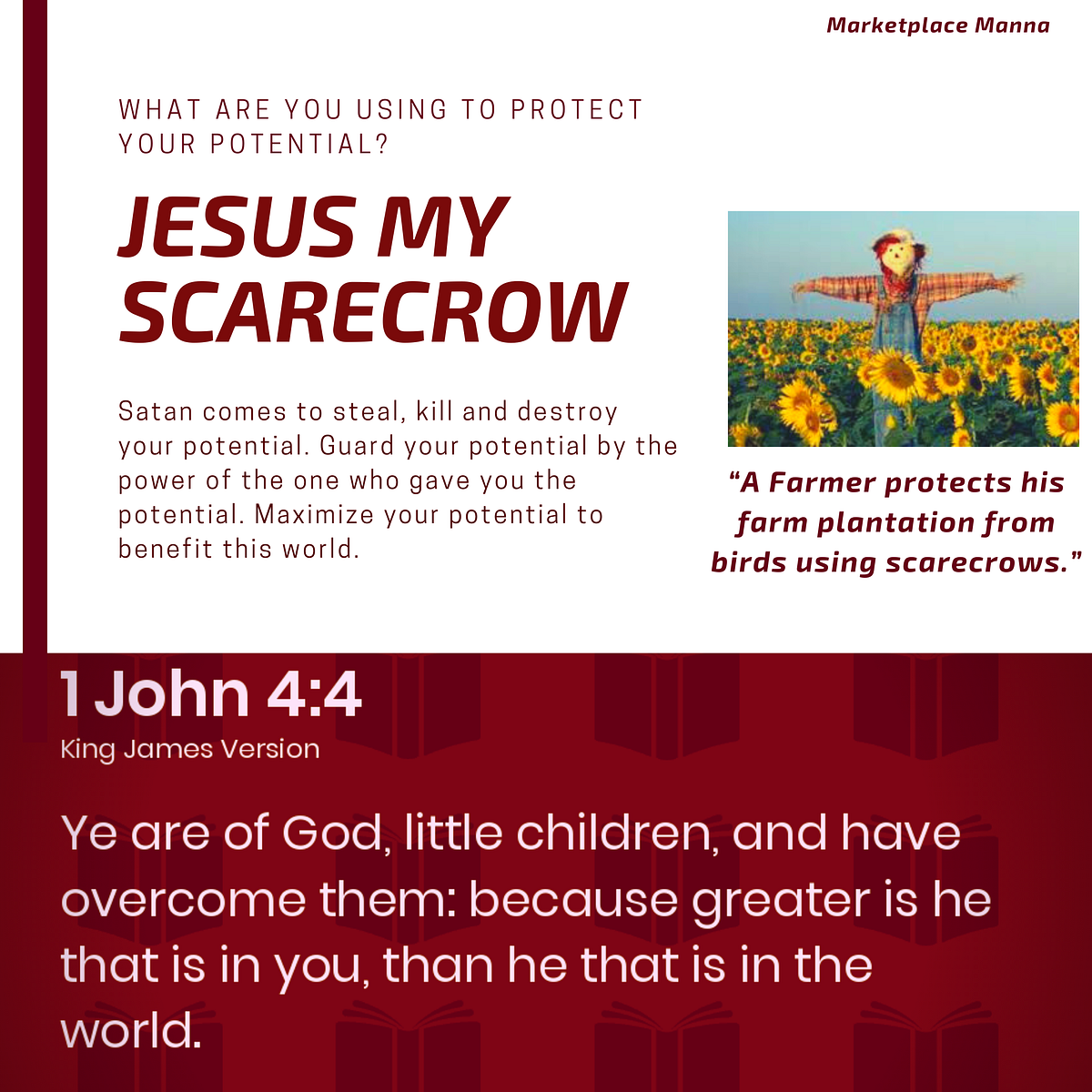 Jesus My Scarecrow. The Human Potential | by Christopher Peterjeyaraj ...