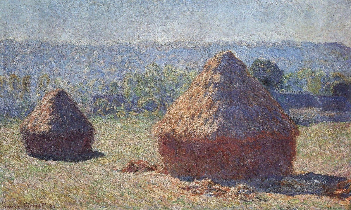 Haystacks (Midday) — Claude Monet | by Alejandro Orradre | The ...