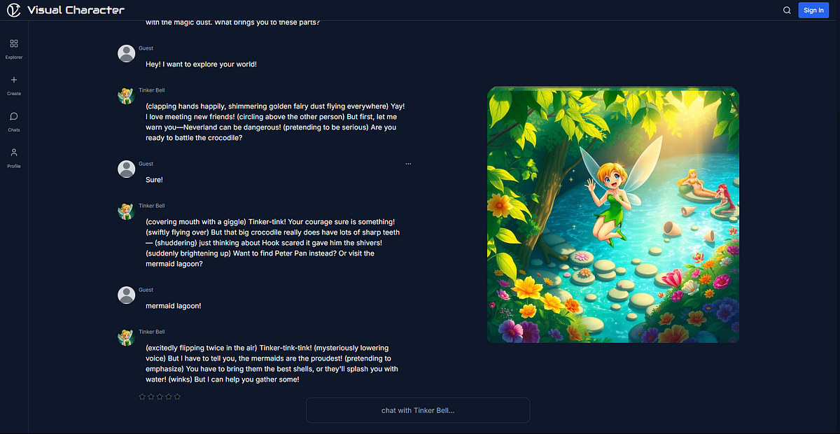 AI character chat and actually *See* them along the way - Yasser M - Medium