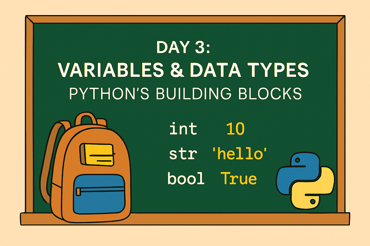 Day 3: Variables & Data Types — Python’s Building Blocks | by Valluri Gayatri | Medium