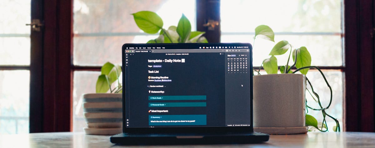 My Obsidian Daily Note Template | Medium