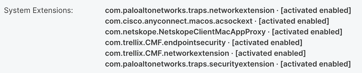 Monitor System Extensions in Jamf via Extension Attribute | by La Clementine | Medium
