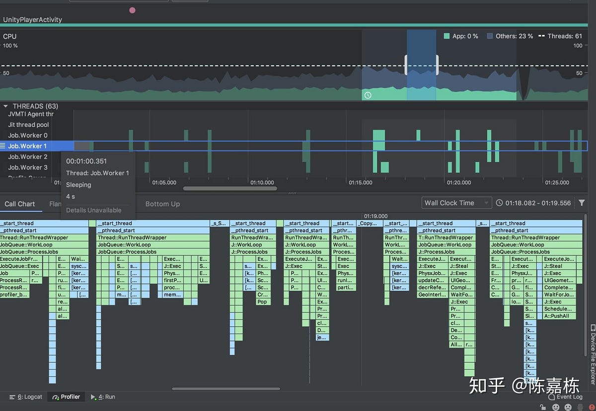 Using Android Studio to profile the Unity app on the Android platform ...