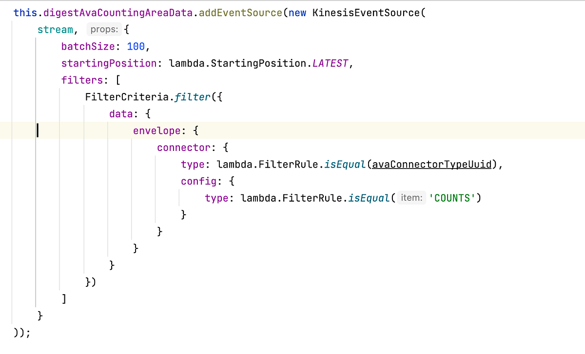Filtering AWS Kinesis Stream Events Before Hitting Your Lambda With AWS CDK V2 | by Günther ...