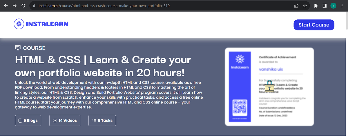 Unlocking the Power of Web Development: A Comprehensive HTML Course on InstaLearn Platform | by ...