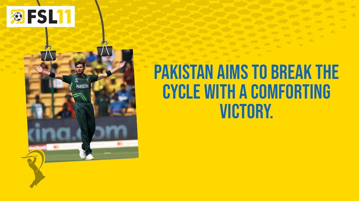 Pakistan aims to break the cycle with a comforting victory. | by ...