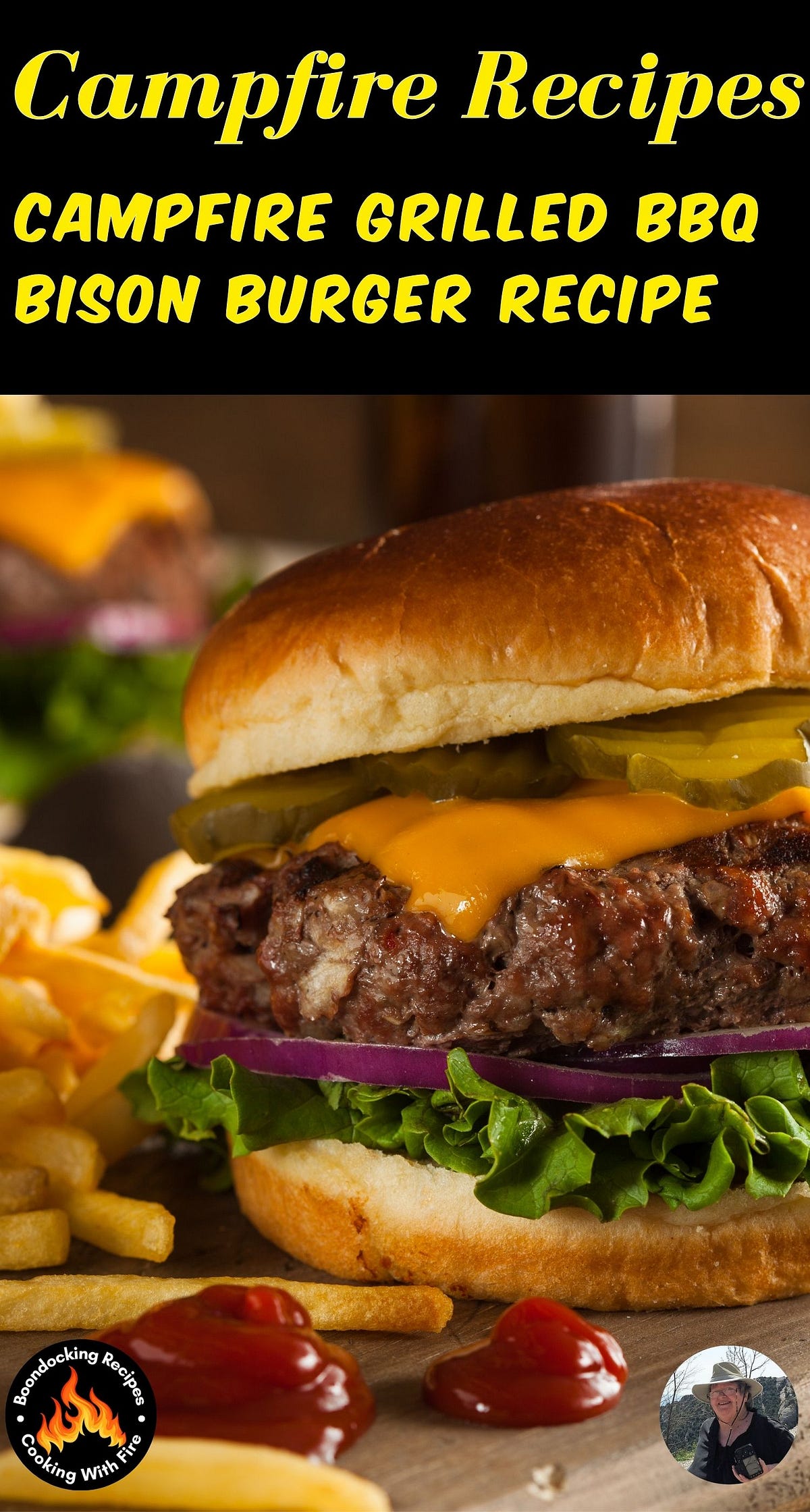 Campfire Grilled BBQ Bison Burger Recipe | by John Rodgers | Apr, 2024 ...