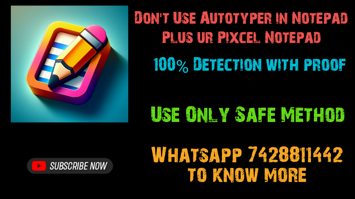 Notepad Plus Autotyping Banned, Notepad Plus Autotyper Don’t use Fast typing is detected with ...