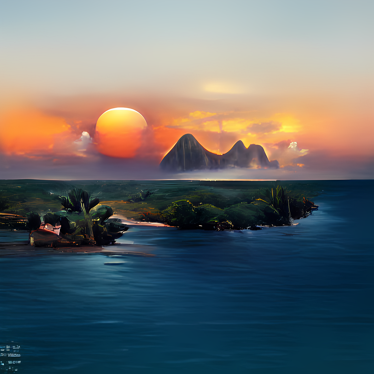 caribbean landscape sunset. The sun sets, and the beautiful… | by ...