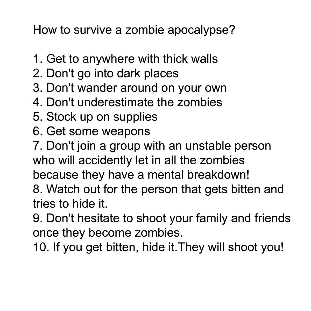 Zombie apocalypse | by Phil | Medium