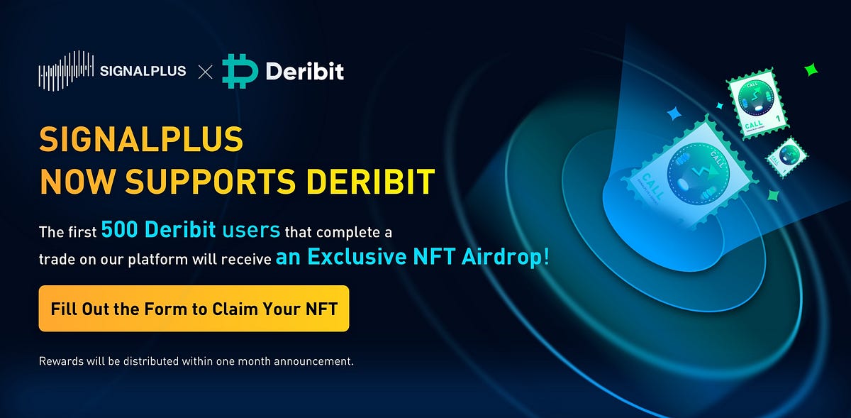 SignalPlus to Expand Offerings through Deribit Integration | by SignalPlus | Medium