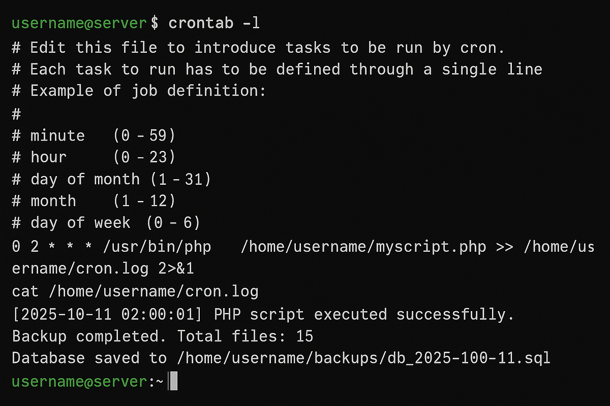 🖥 How to Schedule PHP Scripts Automatically Using Cron Jobs ⏰ | by Khushigodhani | Medium