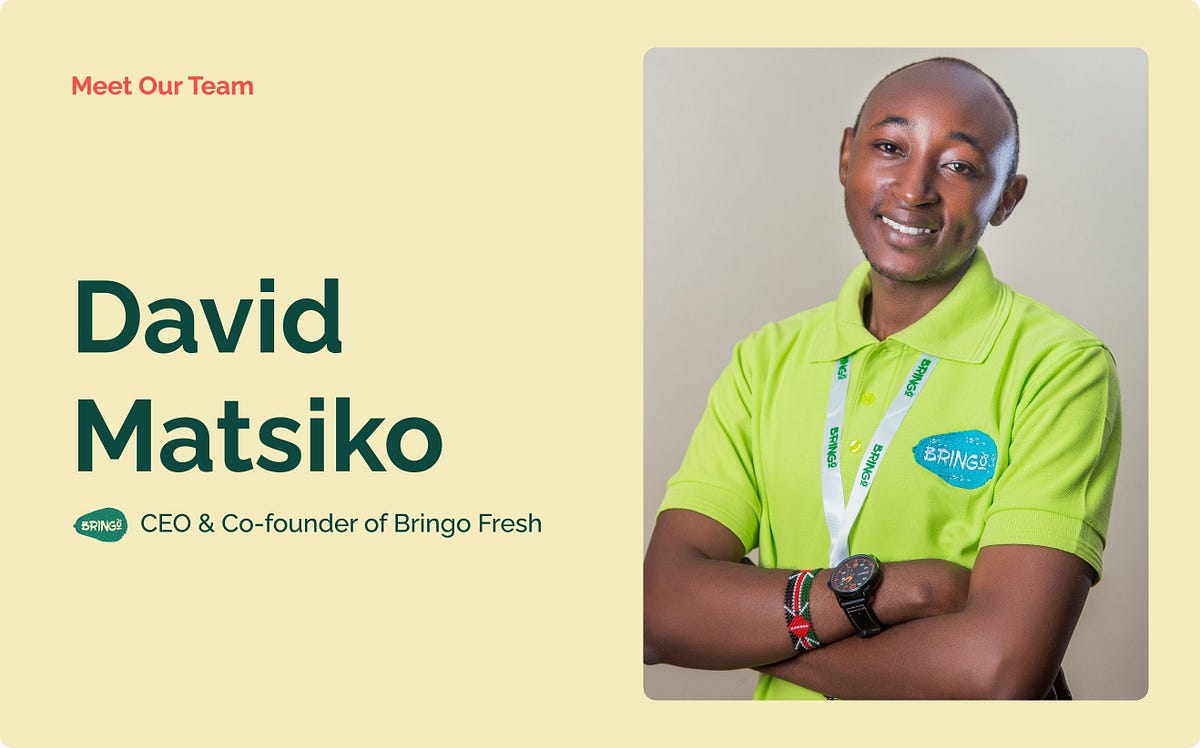 Meet David Matsiko, CEO & Co-founder of Bringo Fresh | by Bringo Fresh | Medium