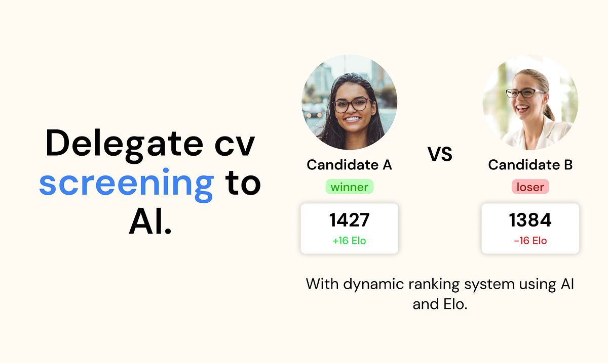 Let CVs compete with each other. As someone who’s been both a job ...