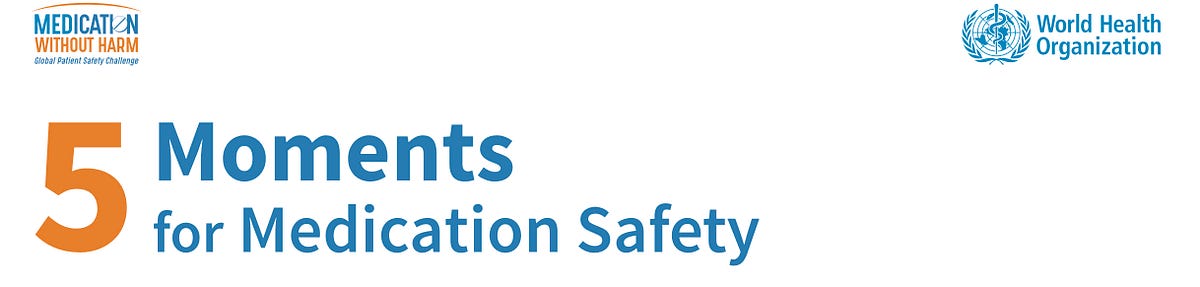 WHO’s 5 MOMENTS FOR MEDICATION SAFETY TOOL | by Christianah Toluwalope ...