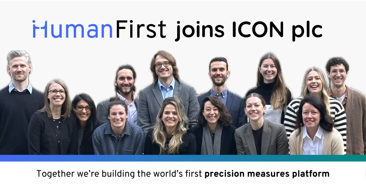 Big News — ICON Acquires HumanFirst to Deliver Enhanced Precision ...