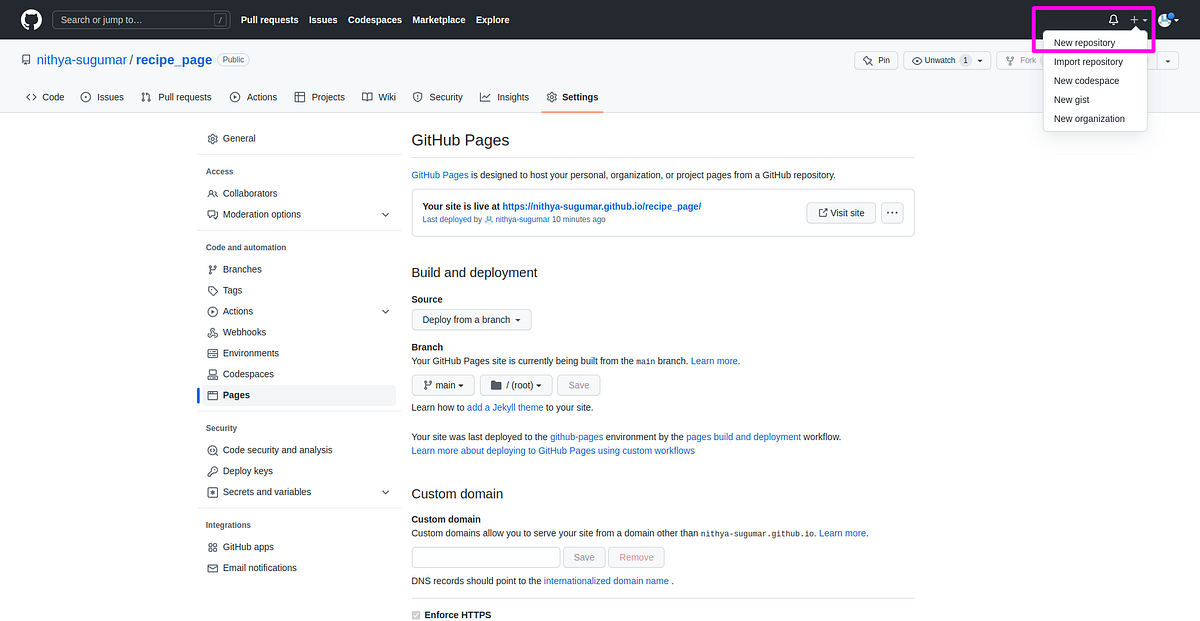 How to push the code to GitHub. Step 1: Start a GitHub account. | by NITHYA SUGUMAR | Medium