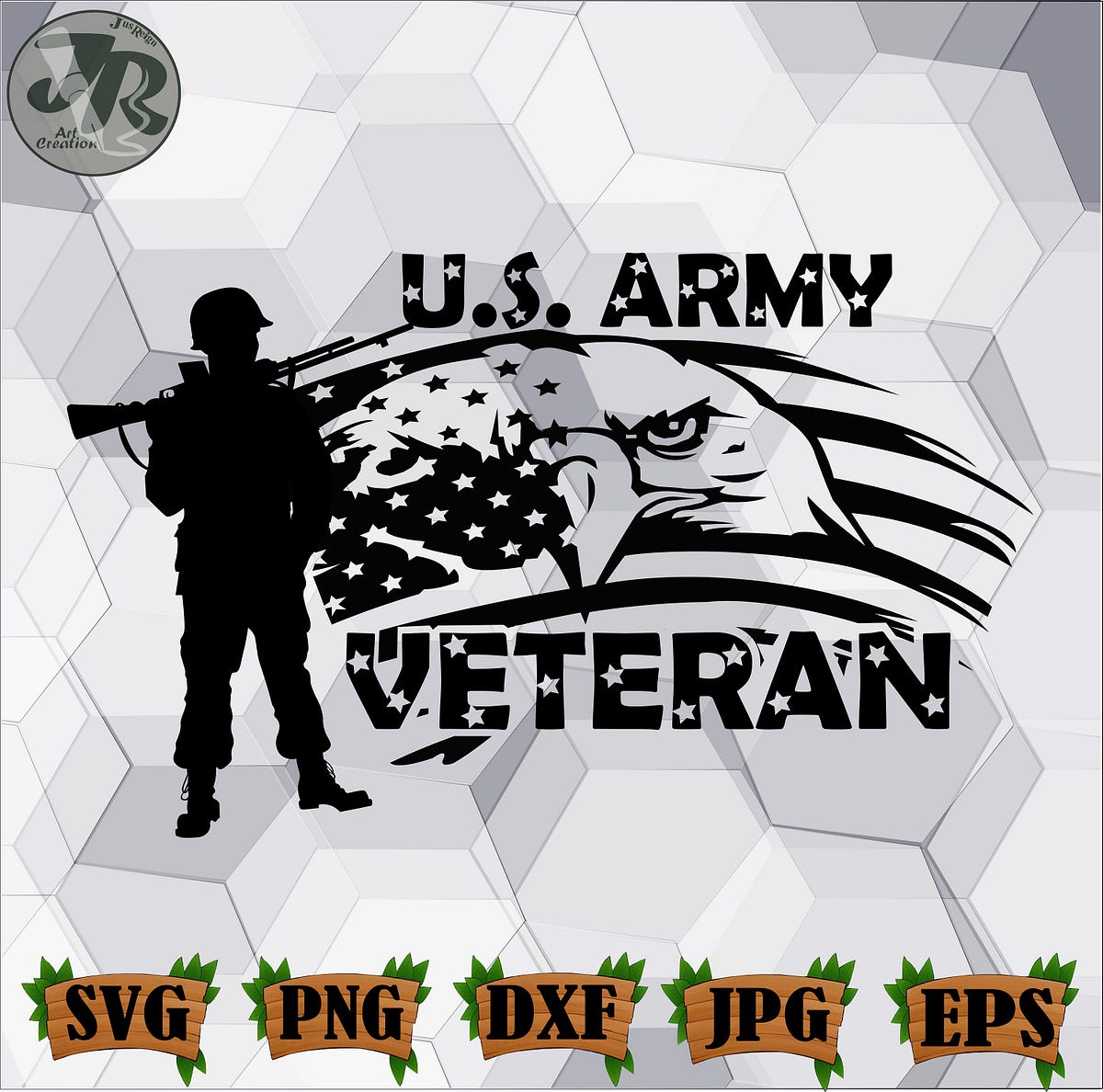 US Army Veteran Svg, Veteran Svg, Veteran Png, US Patriotic Eagle ...