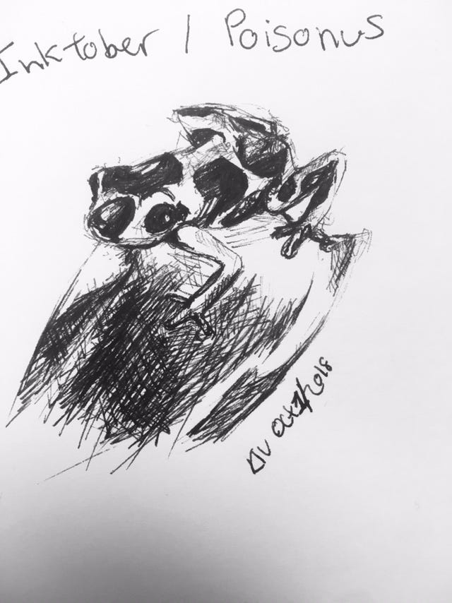 Inktober #1 Poisonous. I’m always surprised how much I can get… | by ...