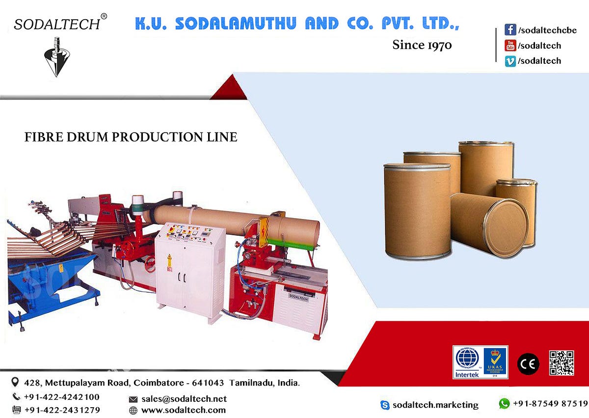 Fibre Drum Making Machine Manufacturers and Exporters | by Mr. K.S ...