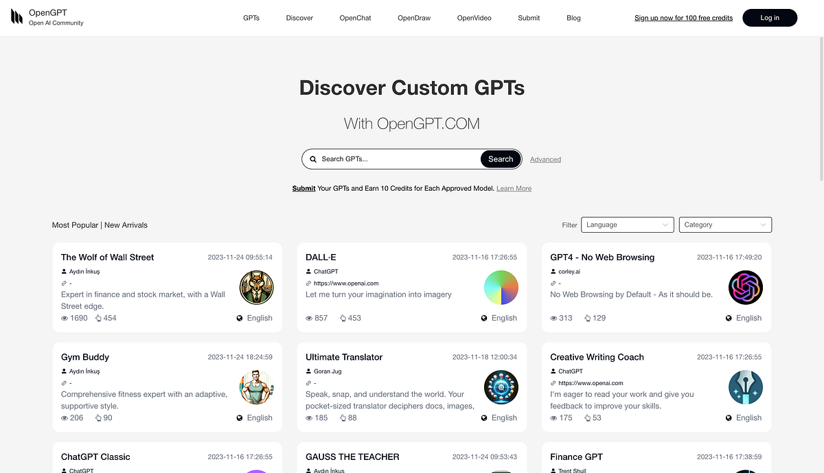 Unlocking the Power of AI: A Deep Dive into OpenGPT.com’s GPT Store | by alicewonderland | Medium