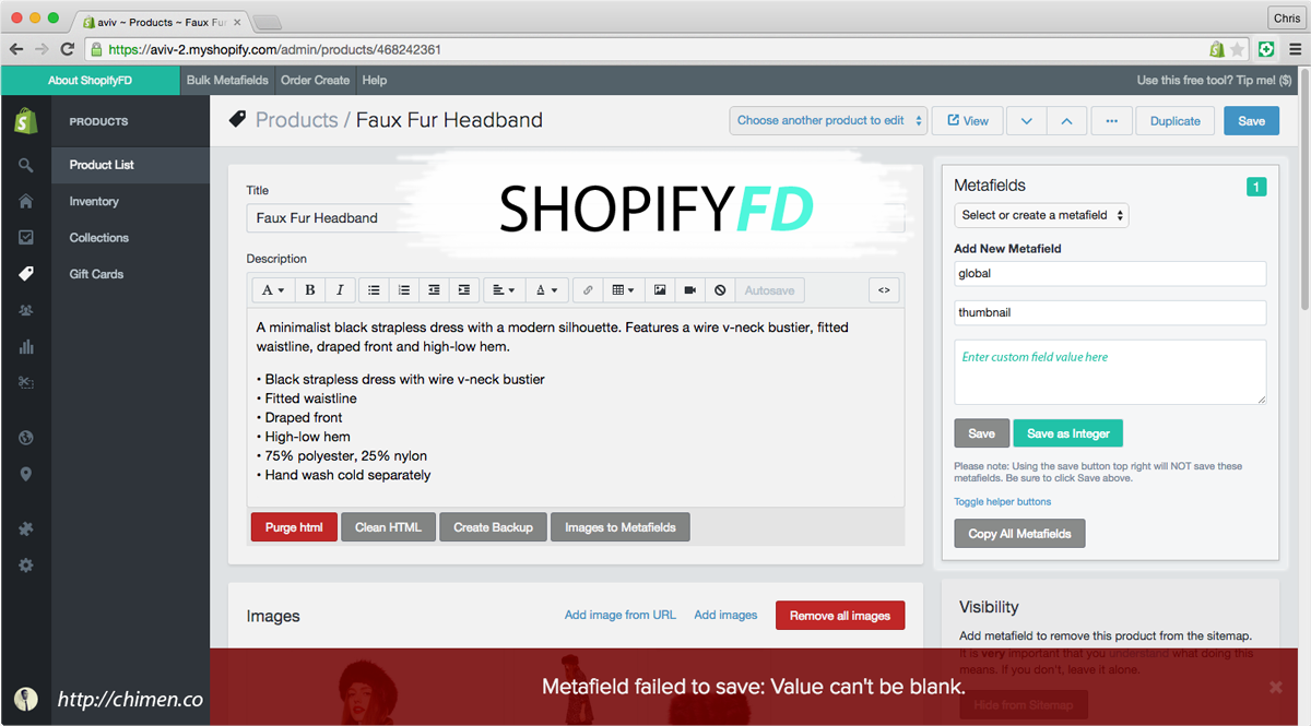 Shopify — Add custom fields & meta fields with ShopifyFD | by Chris Cao | Medium