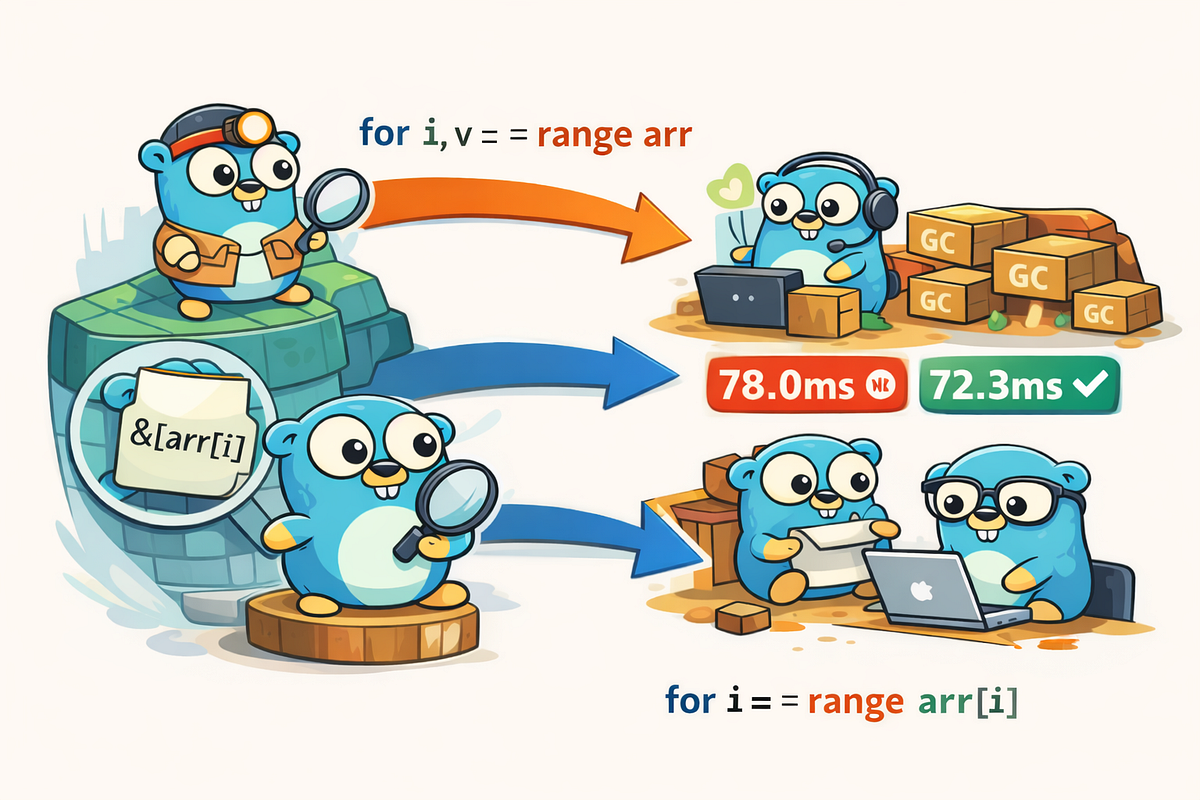 When to Use arr[i] Instead of v in for i, v := range arr in Go | by ...