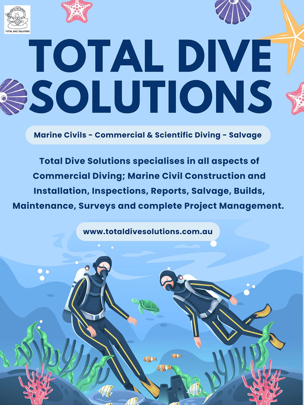 Marine Science Consulting Tasmania — Total Dive Solutions - Total Dive Solutions - Medium