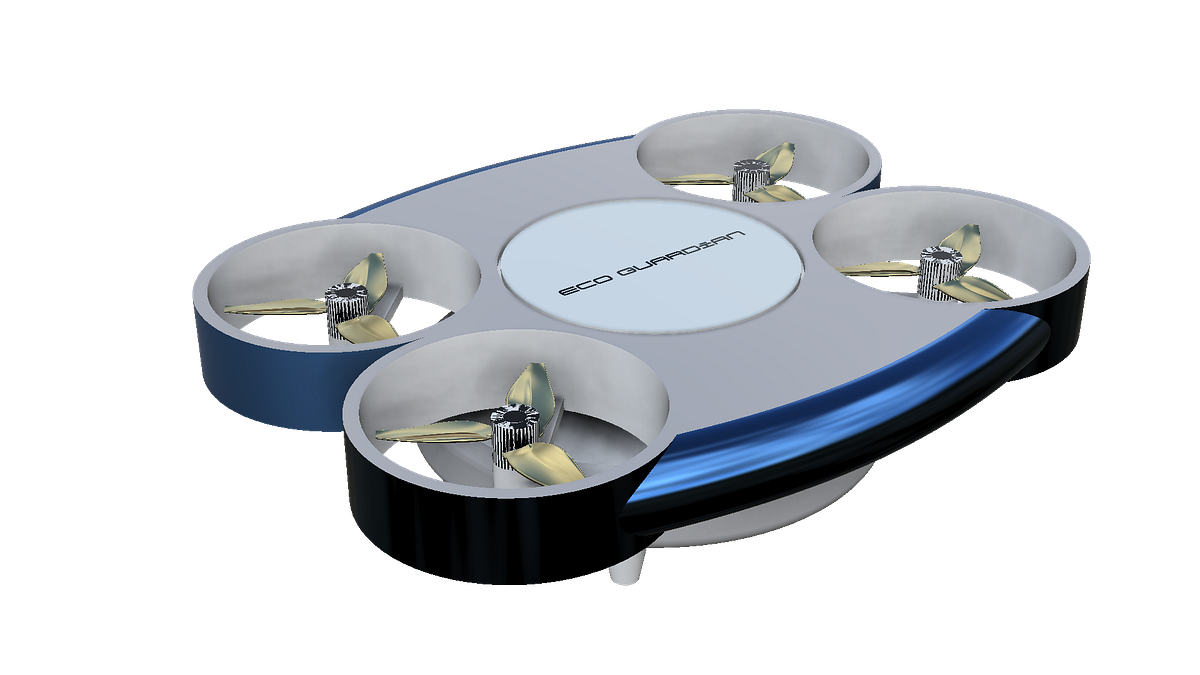 Eco Guardian Drone (Autodesk Fusion 360) | by shfmuthiah | Medium