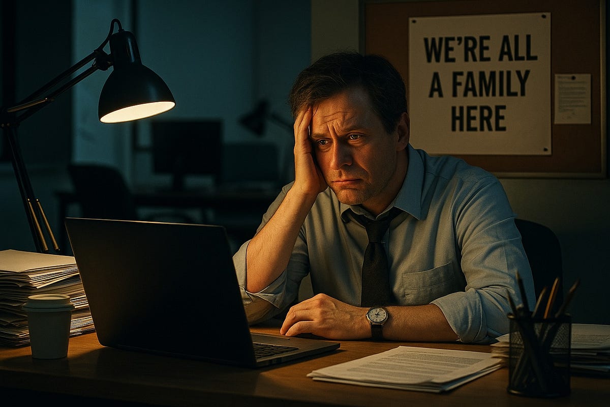 We’re Just One Big Family Here. If ever there was a red flag, then this… | by Dr Stuart Woolley ...
