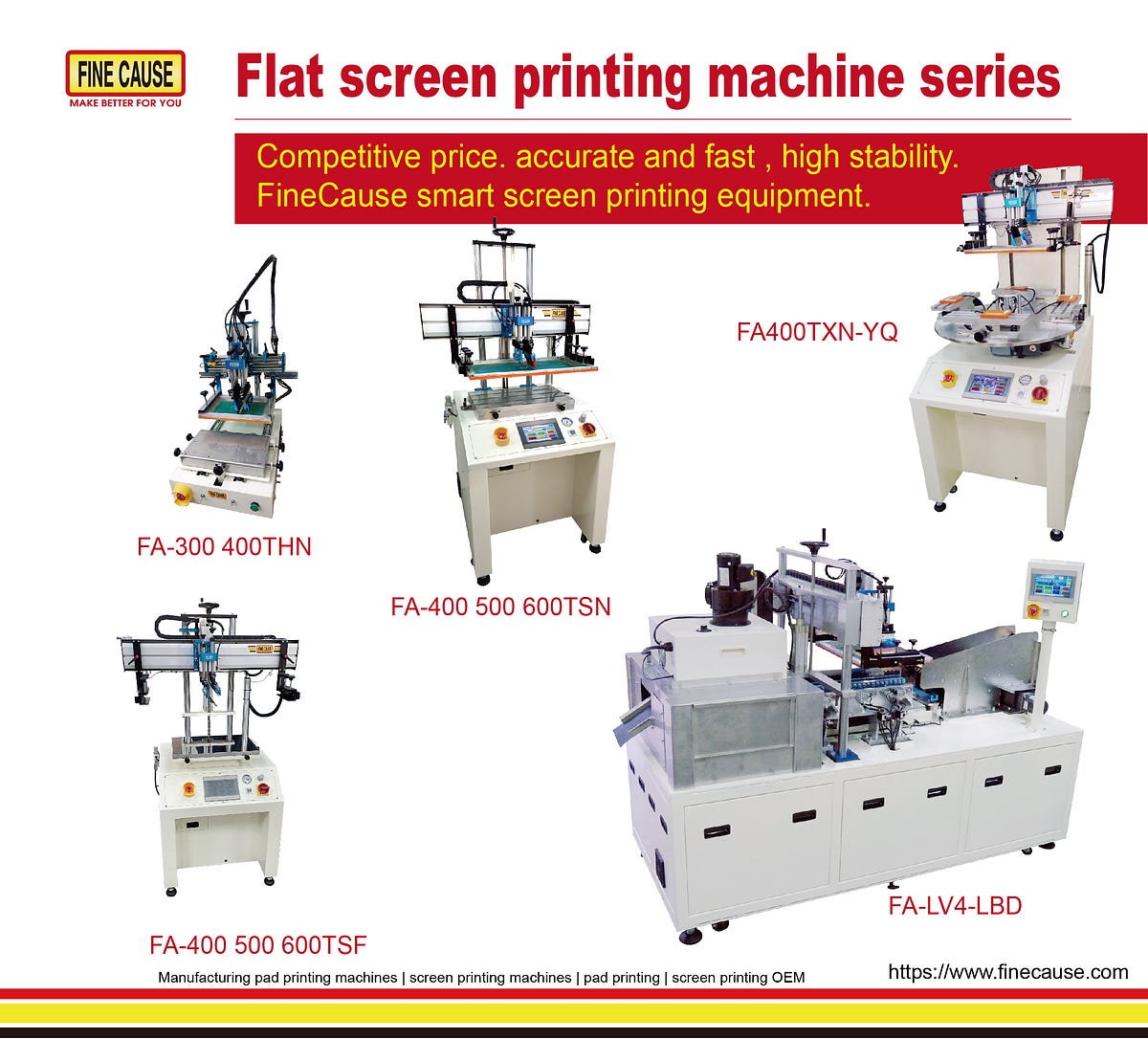 Flat screen printing machine series | by Finecause | Mar, 2024 | Medium