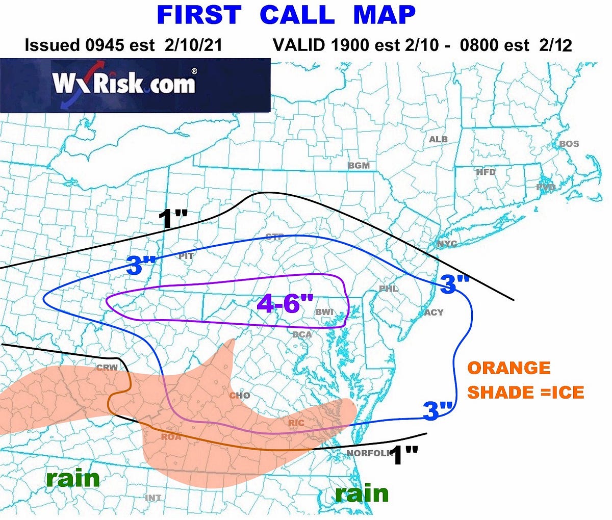 1ST CALL MAP BIG CHANGES. Experienced forecasters know that there… | by ...