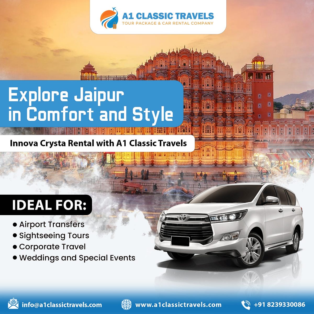 Best Toyota Innova Car Rental in Jaipur: A Comprehensive Guide | by A1 ...