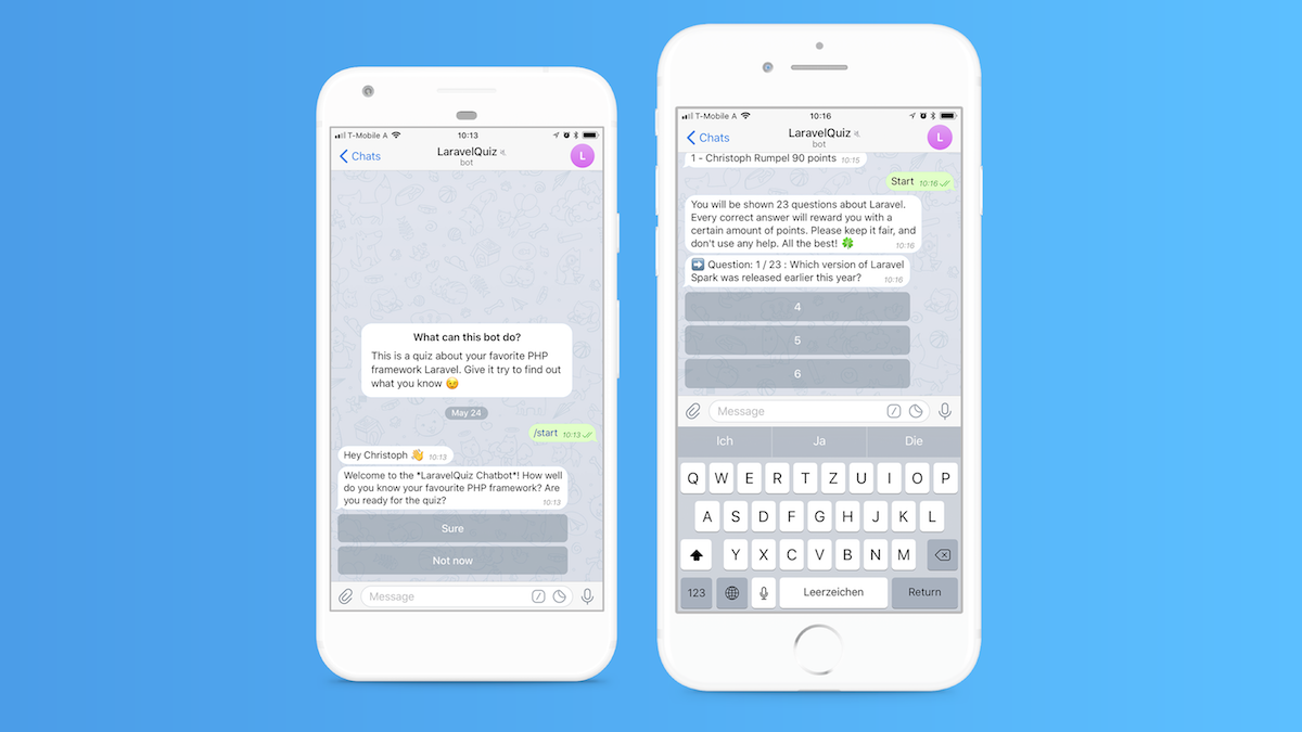 How I Built The LaravelQuiz Chatbot With BotMan and Laravel | by Christoph Rumpel | Chatbots ...