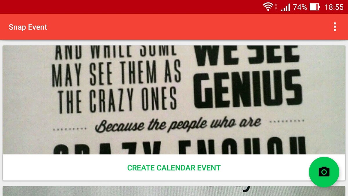 Snap Event: How you can now create calendar events just by taking a ...
