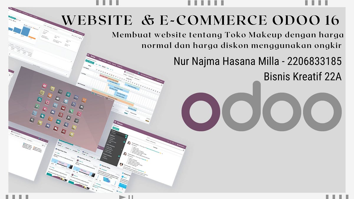 [Odoo 16] Website & E-Commerce. Blog ini dibuat untuk memenuhi tugas… | by Nur Najma Hasana ...