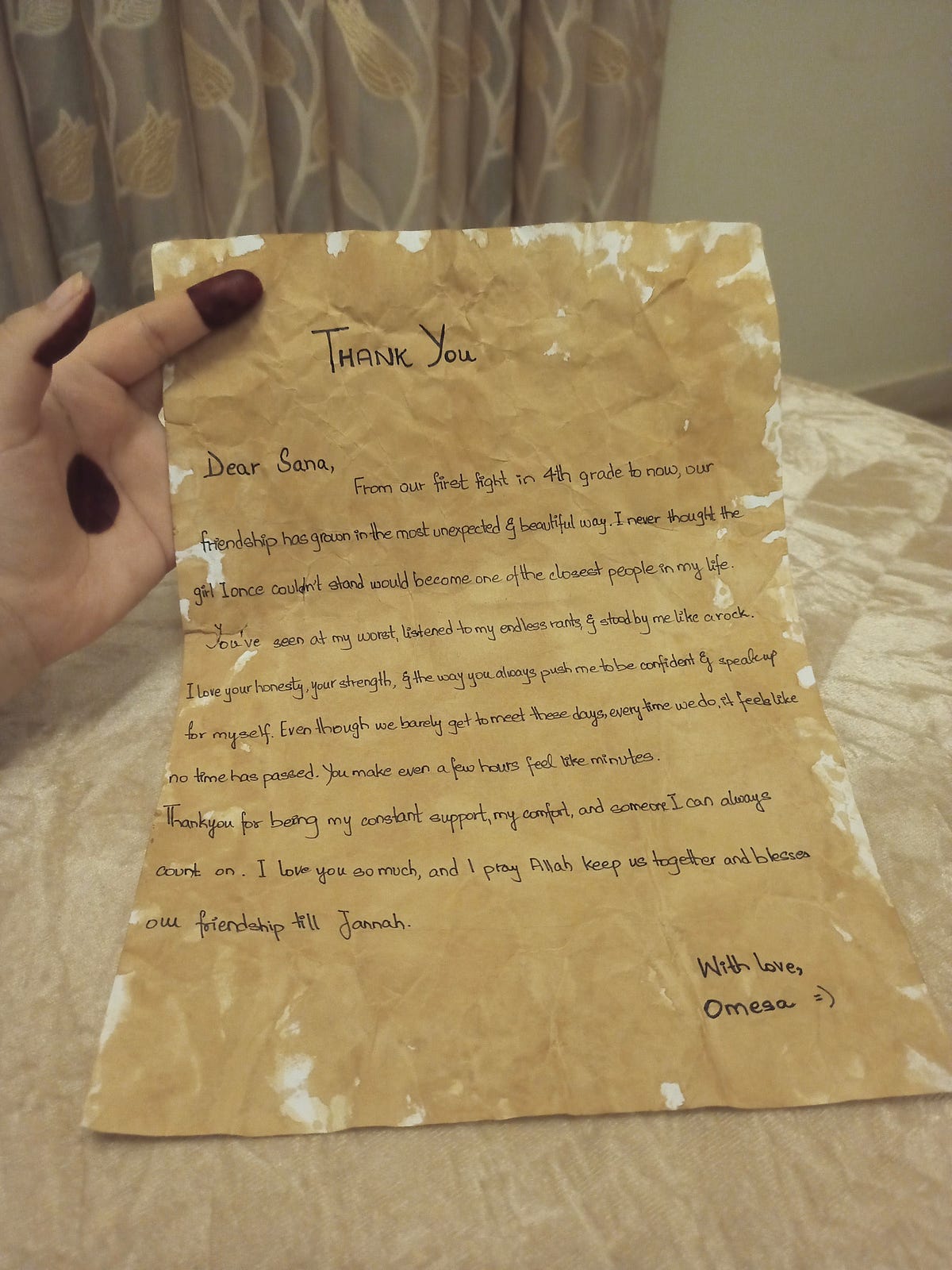 HANDWRITTEN LETTER TO MY FRIEND | by Omesaamjad | Medium
