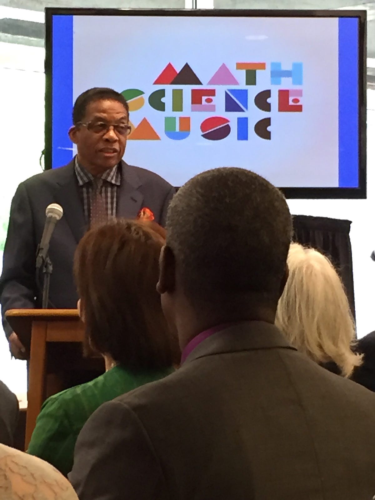 MathScienceMusic.org launch. Mr. Herbie Hancock announcing the… | by ...