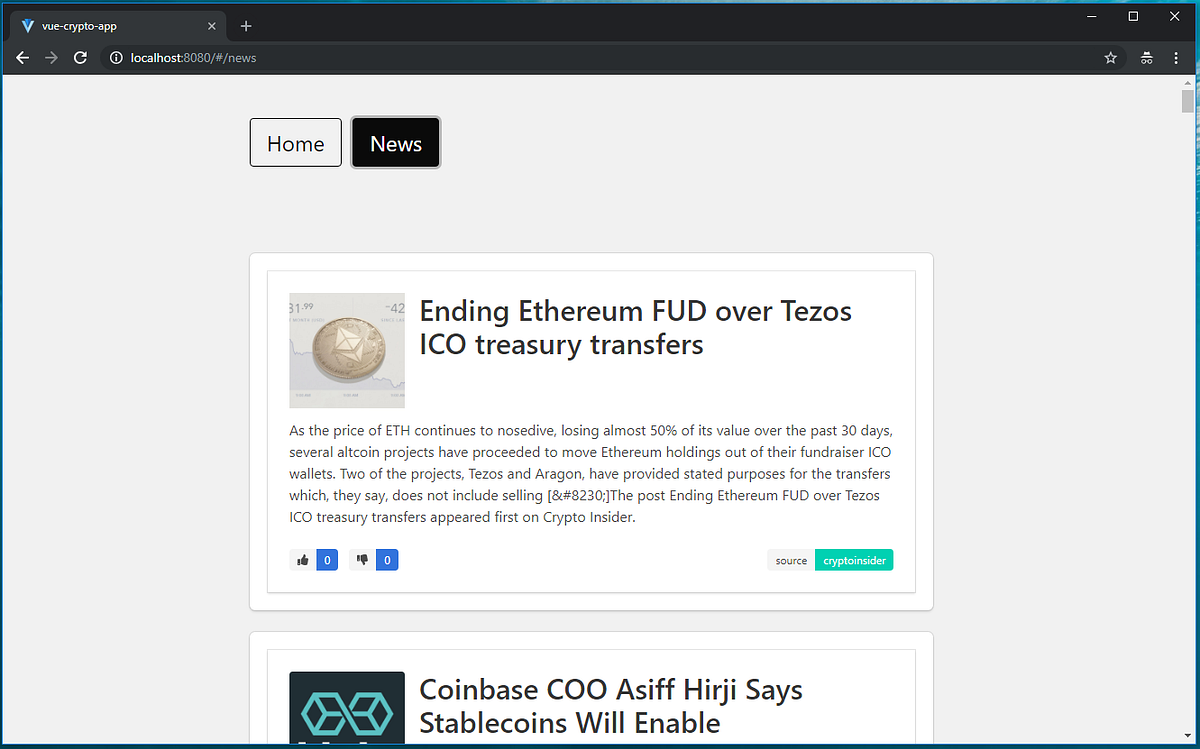 Building a Cryptocurrency App with Vue.js and CryptoCompare API | by Rachid Sakara | Medium