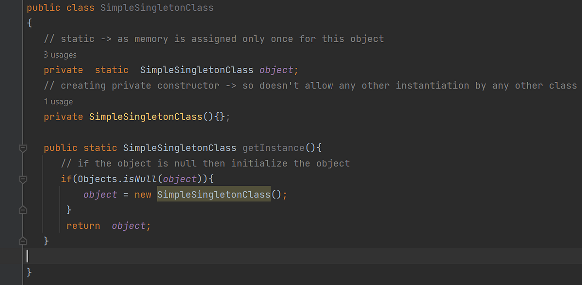 Singleton Design Pattern. Basic Overview : | by Avinashsoni | Dev Genius