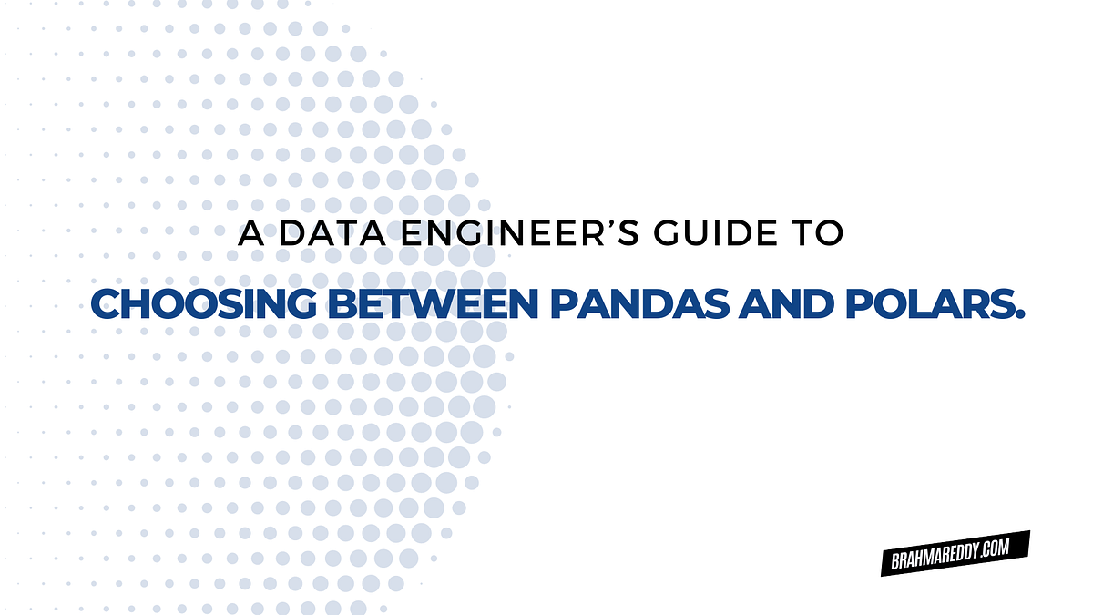 Speed or Comfort: Navigating the Data Landscape. | by Brahma, The Data Engineer. | Python in ...