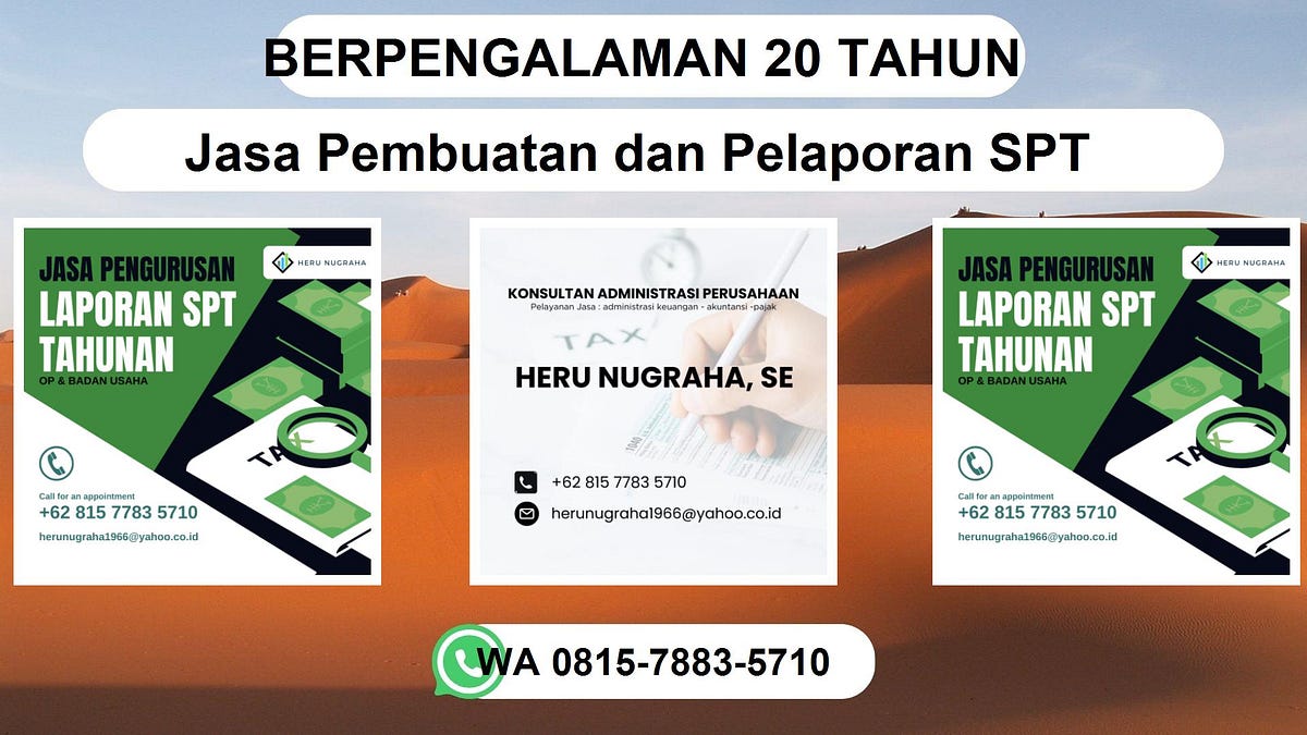 BERPENGALAMAN, WA: 0815–7883–5710 Jasa Pembuatan dan Pelaporan SPT Sumenep - Konsultan ...