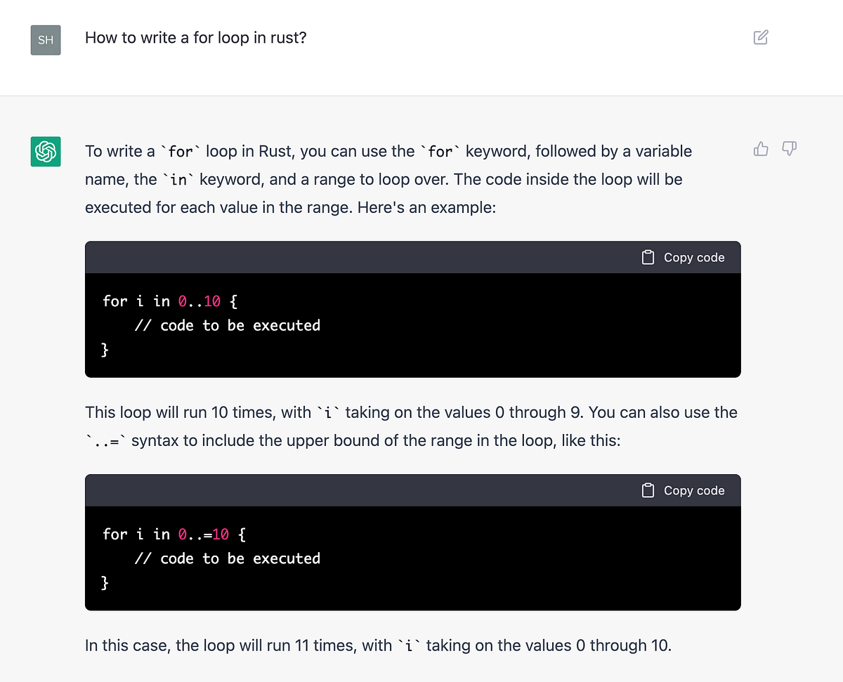 Can I learn Rust quickly with ChatGPT? | by Timothy Shan | Dev Genius
